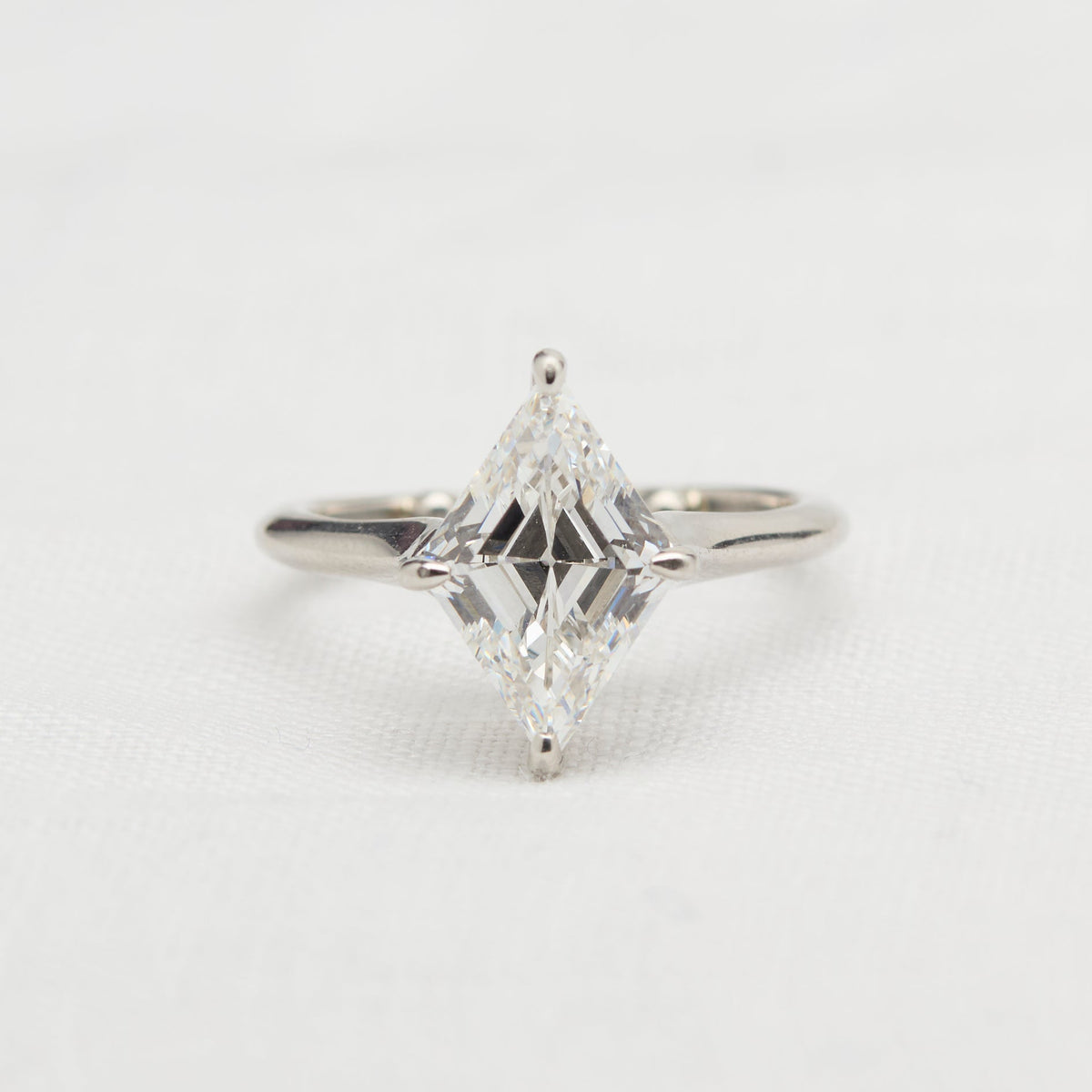 Platinum Diamond Lozenge Ring– McTeigue Since 1895